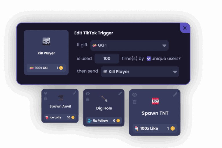 TikTok LIVE Interactive In-Game Effects - Crowd Control